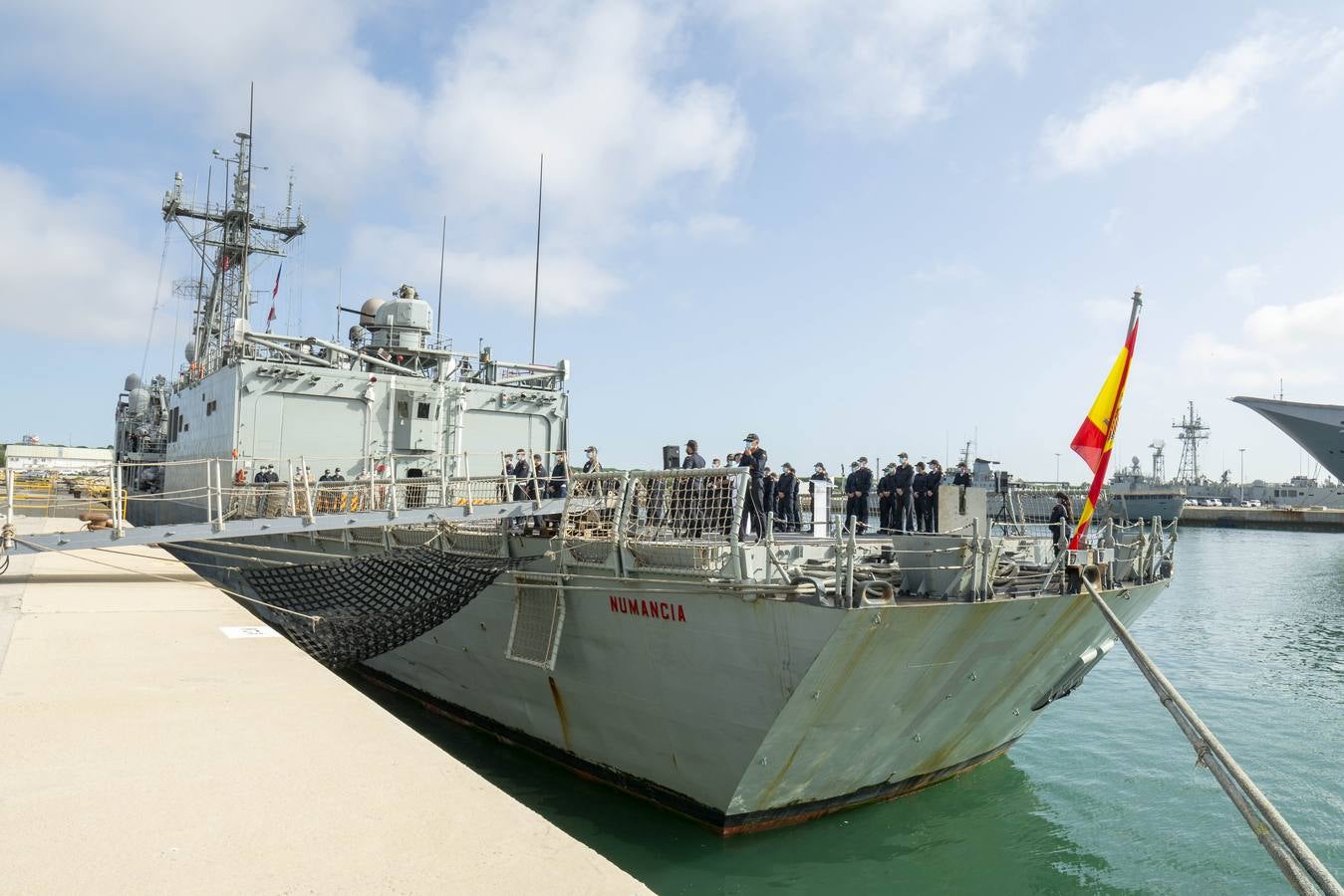 Fotos: el regreso de la fragata Numancia, en imágenes