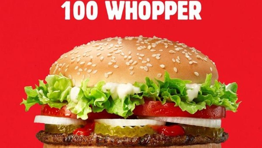 Un whopper para los cien primeros en llegar